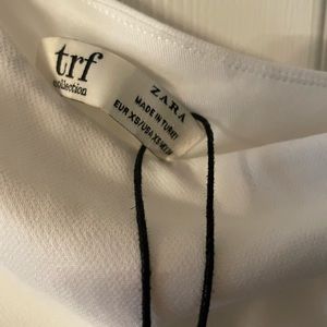 Zara | Dresses | Zara White Ruffle One Shoulder Dress | Poshmark